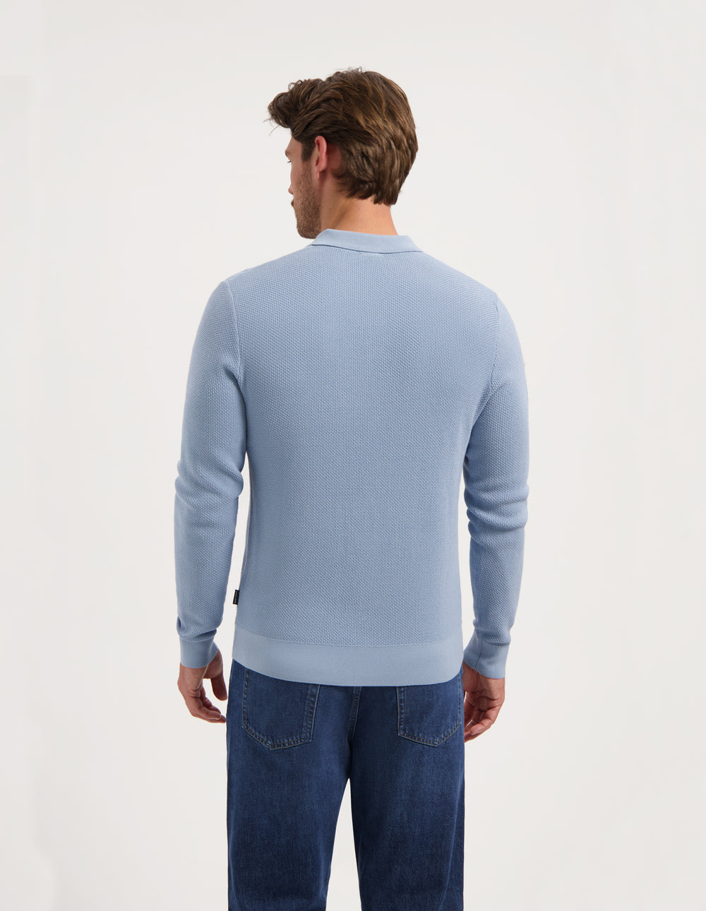 Saint Steve Blauwe Halp Zip Trui voor Heren | GUNTHER - TRUE BLUE ...