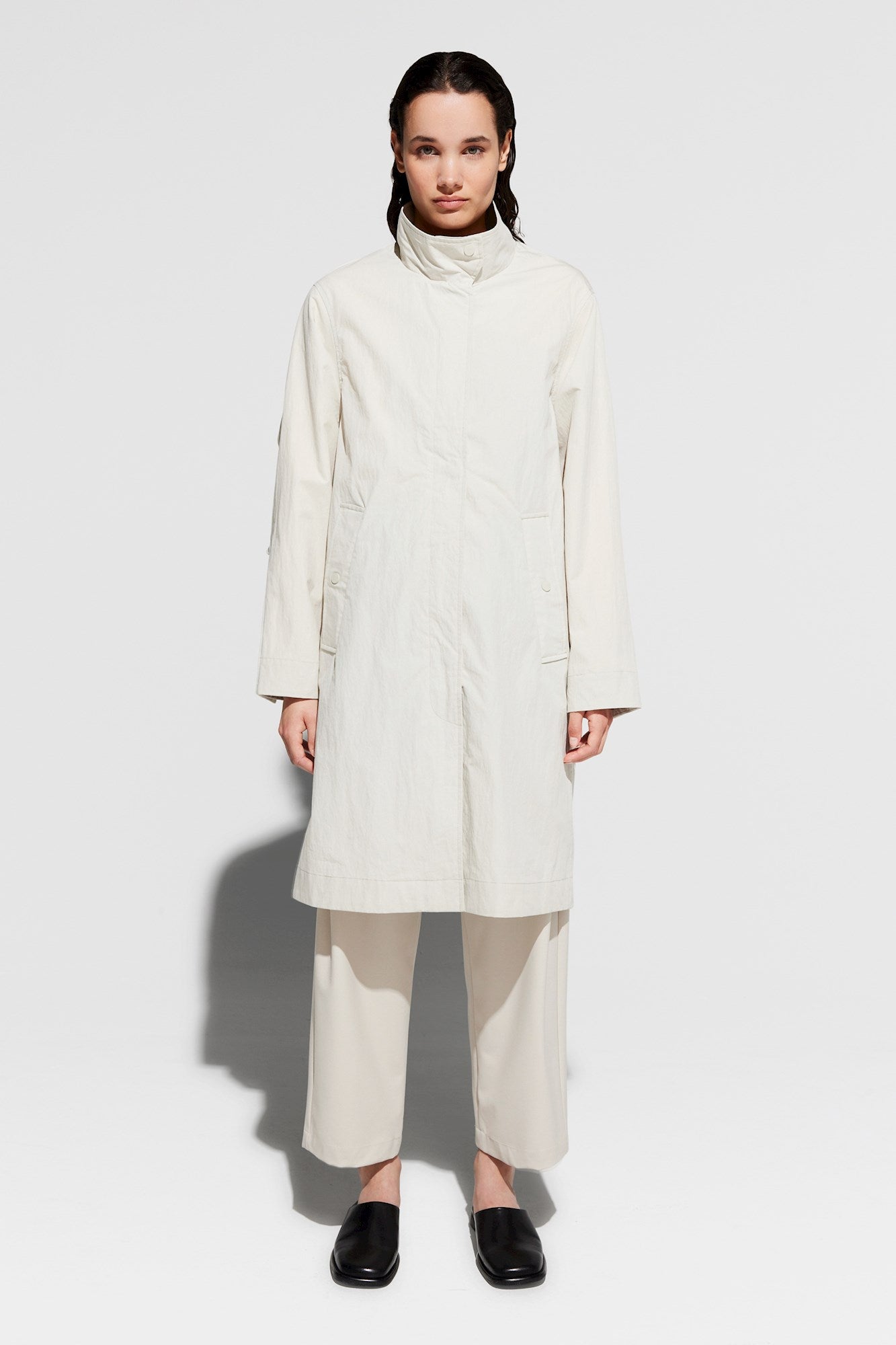 Elvine Mid-Calf Jacket Women | Miia Chalk