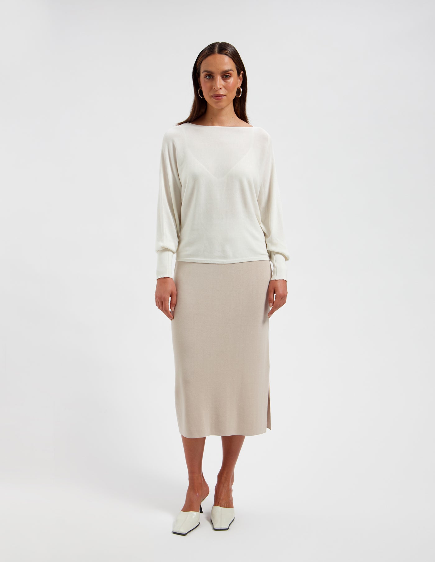 Avec Elan Top voor Dames | NORA - IVORY | Antracite.com