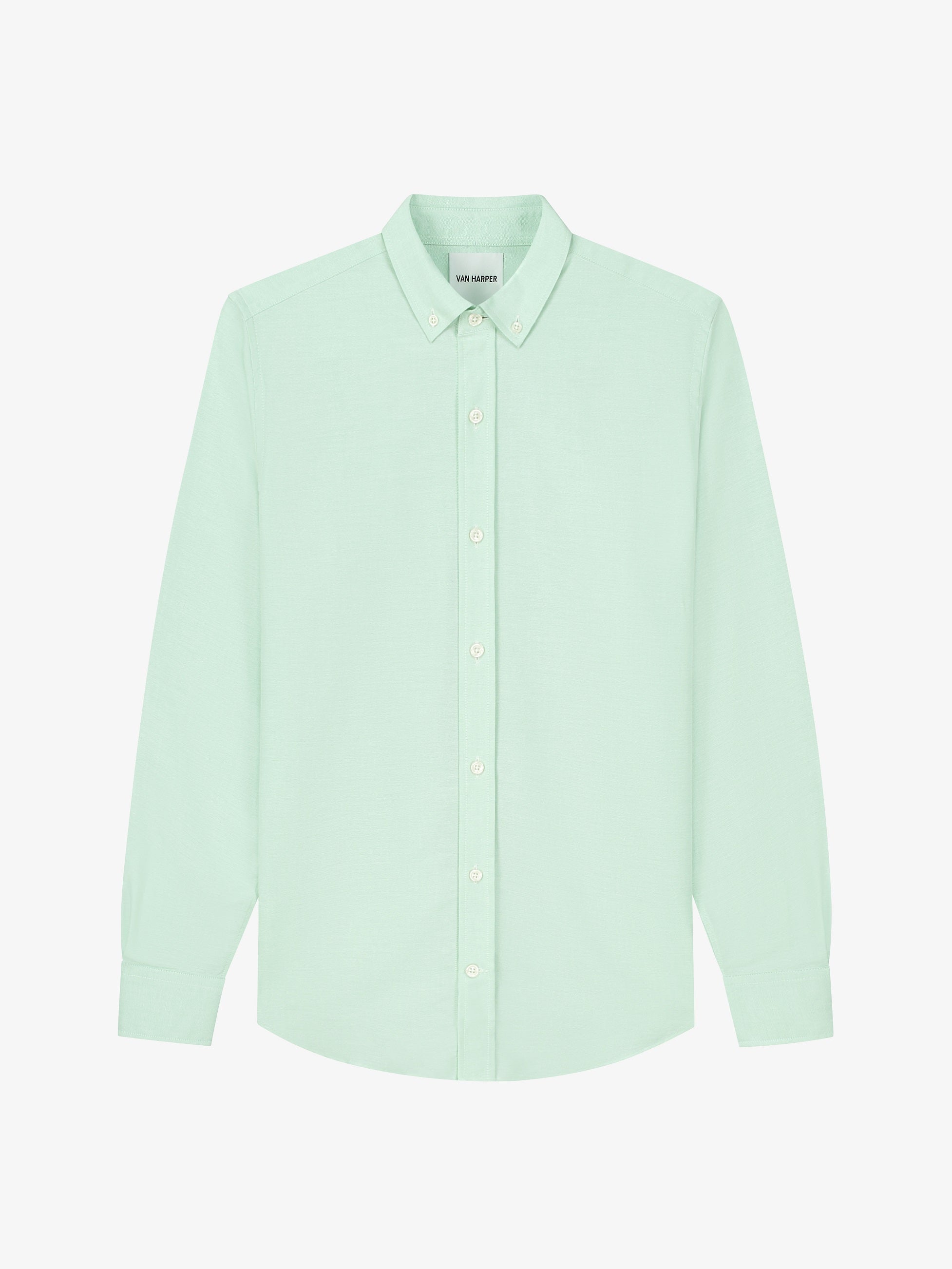 ORGANIC COTTON OXFORD SHIRT - LIGHT GREEN